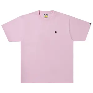 A BATHING APE Ape Head One Point Tee - Pink