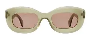 Garrett Leight Garrett Leight DOLORES 2139-48-SGL/BOR Rectangle Sunglasses - Red