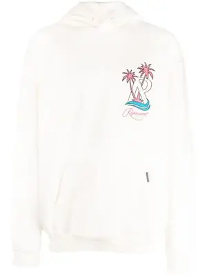 REPRESENT Resort Logo-print Cotton Hoodie