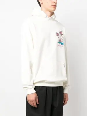 REPRESENT Resort Logo-print Cotton Hoodie