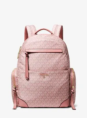 Michael Kors Orange Tassle Embellished Backpack Rhea Medium Embellished Backpack in POP ORANGE - Sale  main image 4