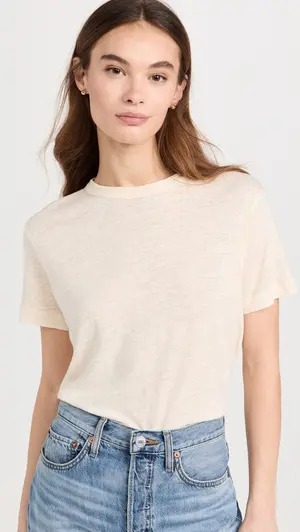 Sold Out NYC The Linen Perfect Tee - Cream