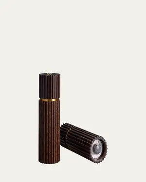 L'Objet Ionic Salt & Pepper Mills, Smoked Oak - One-color