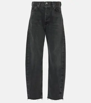 AGOLDE Luna High-rise Barrel-leg Jeans - Black