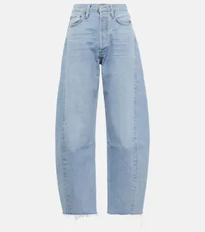 AGOLDE Luna High-rise Barrel-leg Jeans - Blue