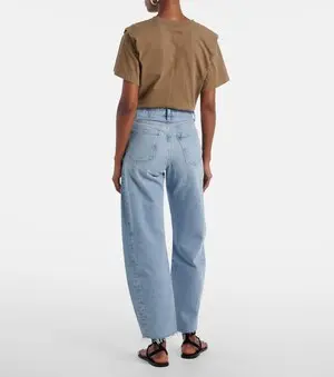 AGOLDE Luna High-rise Barrel-leg Jeans - Blue