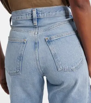 AGOLDE Luna High-rise Barrel-leg Jeans - Blue