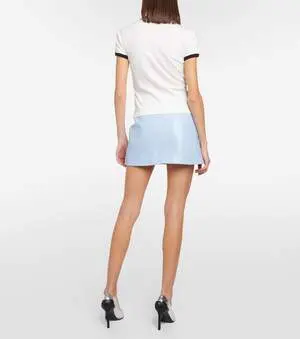 COURREGES Logo Cotton Jersey T-shirt - White