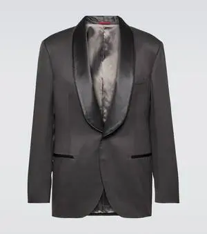 Brunello Cucinelli Single-breasted Silk Tuxedo Jacket