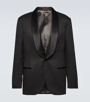 Brunello Cucinelli Single-breasted Silk Tuxedo Jacket