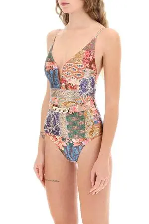 Zimmermann Devi Plunge One Piece Swimsuit