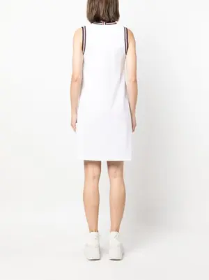 Thom Browne V-neck Sleeveless Dress - White