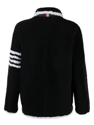 Thom Browne 4-bar Stripe Shearling Jacket