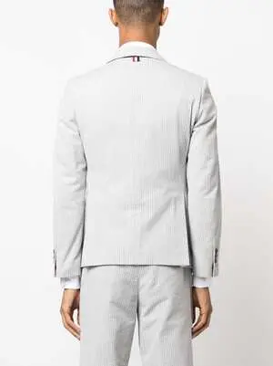 Thom Browne Stripe-print Seersucker Blazer