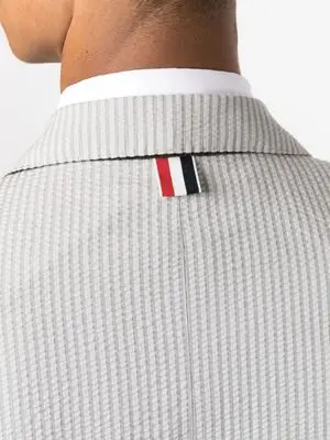 Thom Browne Stripe-print Seersucker Blazer