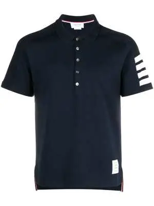 Thom Browne 4-bar Stripe Polo Shirt - Blue