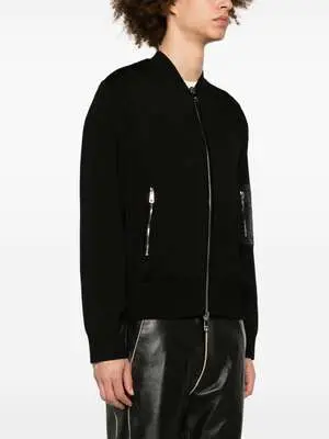 Neil Barrett Zipped Ribbed-knit Cardigan