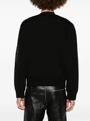 Neil Barrett Zipped Ribbed-knit Cardigan