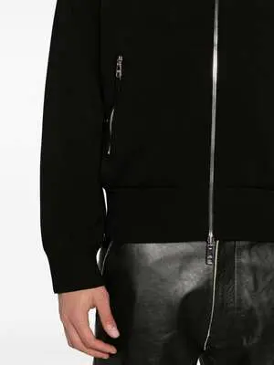 Neil Barrett Zipped Ribbed-knit Cardigan