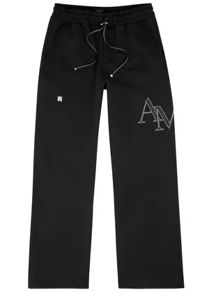 Amiri Logo-appliquéd Cotton Sweatpants