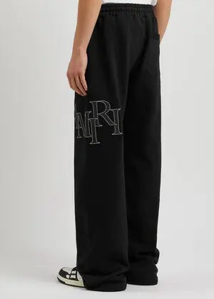 Amiri Logo-appliquéd Cotton Sweatpants