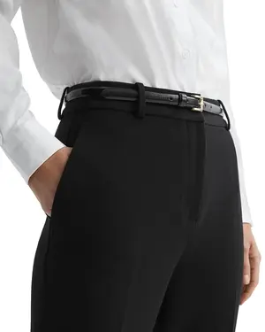 REISS Gabi Slim Leg Trousers - Black