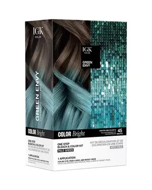 IGK Color Bright One Step Bleach & Color Kit - Green Envy - Pale Green