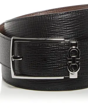 FERRAGAMO Reversible Leather Belt