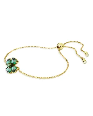 SWAROVSKI Idyllia Crystal Clover Bolo Bracelet