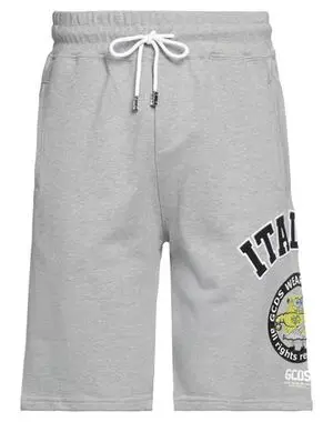 Gcds Cotton Bermuda Shorts - Light Grey