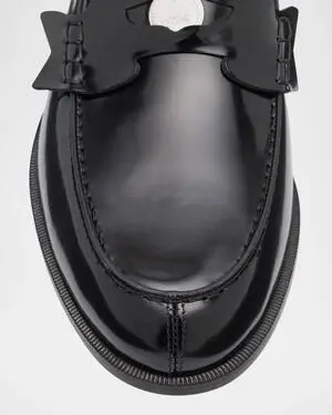 CHRISTIAN LOUBOUTIN Patent Leather Loafers - Black