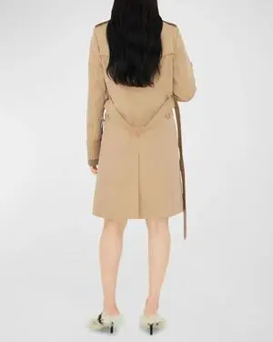 Burberry Chelsea Belted Double-breasted Trench Coat - Beige