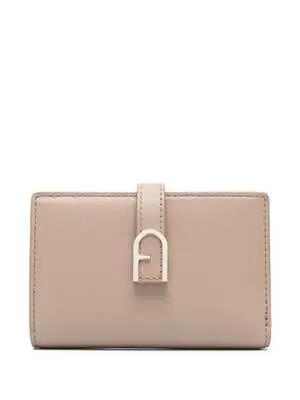 Furla Logo-plaque Leather Wallet - Neutrals