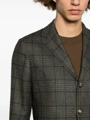 SARTORIO NAPOLI Plaid-check Wool Blend Blazer