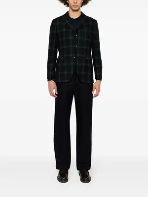 SARTORIO NAPOLI Plaid-check Virgin Wool Blazer