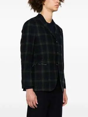 SARTORIO NAPOLI Plaid-check Virgin Wool Blazer