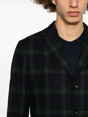 SARTORIO NAPOLI Plaid-check Virgin Wool Blazer