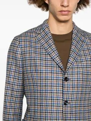 SARTORIO NAPOLI Plaid-check Single-breasted Blazer