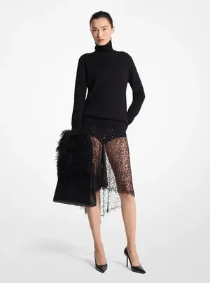 Michael Kors Joan Cashmere Turtleneck Sweater - Black