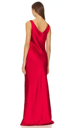 Norma Kamali Deep Drape Neck Gown