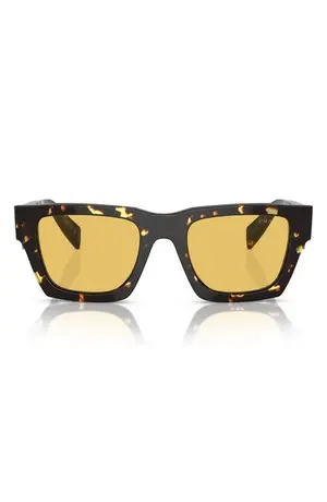 Prada Prada 50mm Pillow Sunglasses Black Tort