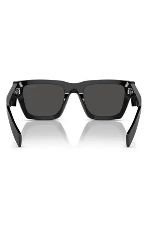 Prada 50mm Pillow Sunglasses - Black
