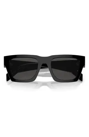 Prada 50mm Pillow Sunglasses - Black