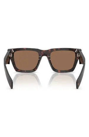 Prada 50mm Pillow Sunglasses - Dark Brown