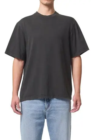 AGOLDE Asha Oversize Mock Neck T-shirt - Fracture