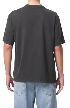 AGOLDE Asha Oversize Mock Neck T-shirt - Fracture
