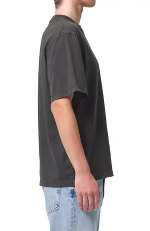 AGOLDE Asha Oversize Mock Neck T-shirt - Fracture