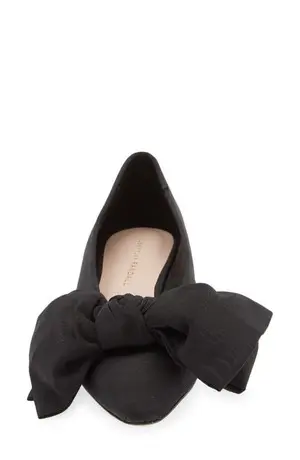 LOEFFLER RANDALL Noa Bow Block Heel Pumps - Black