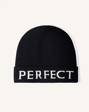 Perfect Moment Merino Wool Beanie - Black