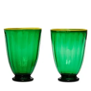 La DoubleJ Rainbow Glasses, Set Of 2 - Green